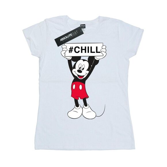 Disney | Tops | Disney Womensladies Mickey Mouse Chill Cotton Tshirt ...